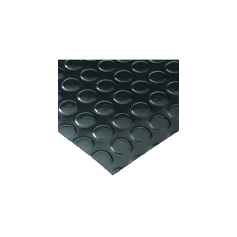 BLACK RUBBER MATTING WITH ROUND STUDS - SIOUTIS K.